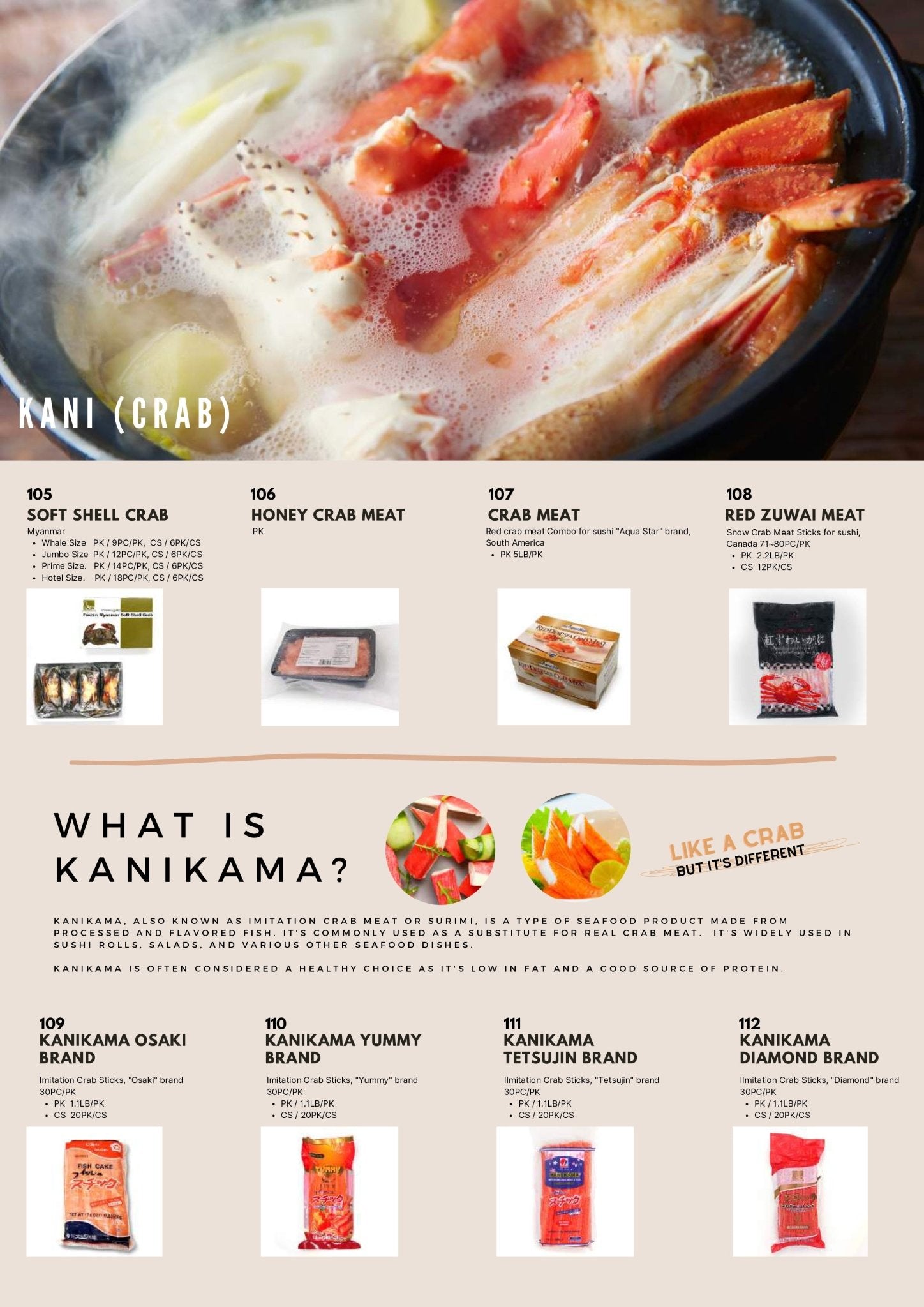Kanikama - Like A Crab But It's Different – Yama Seafood