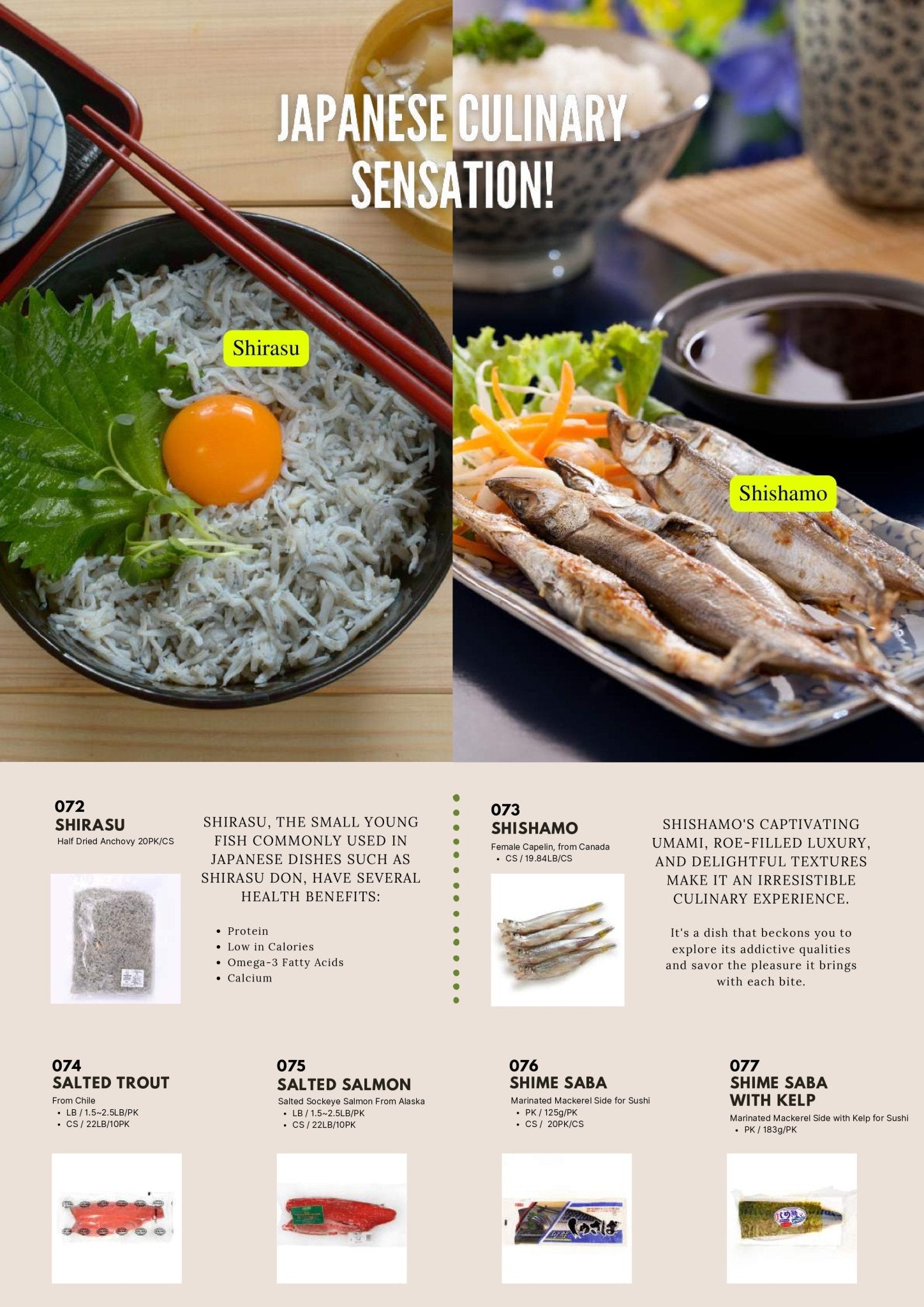 Shirasu and Shishamo – Yama Seafood